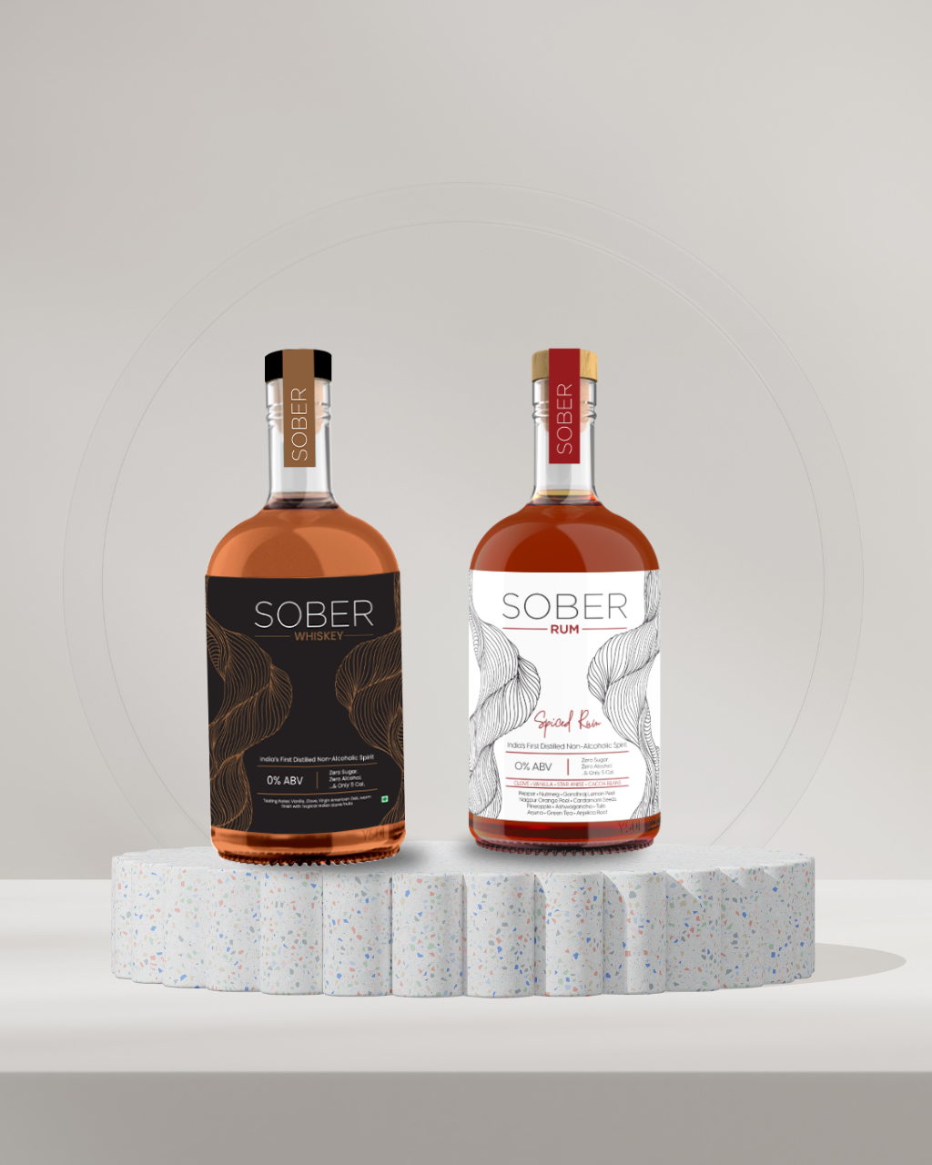 Sober Non-Alcoholic Rum & Whiskey Combo – SOBER